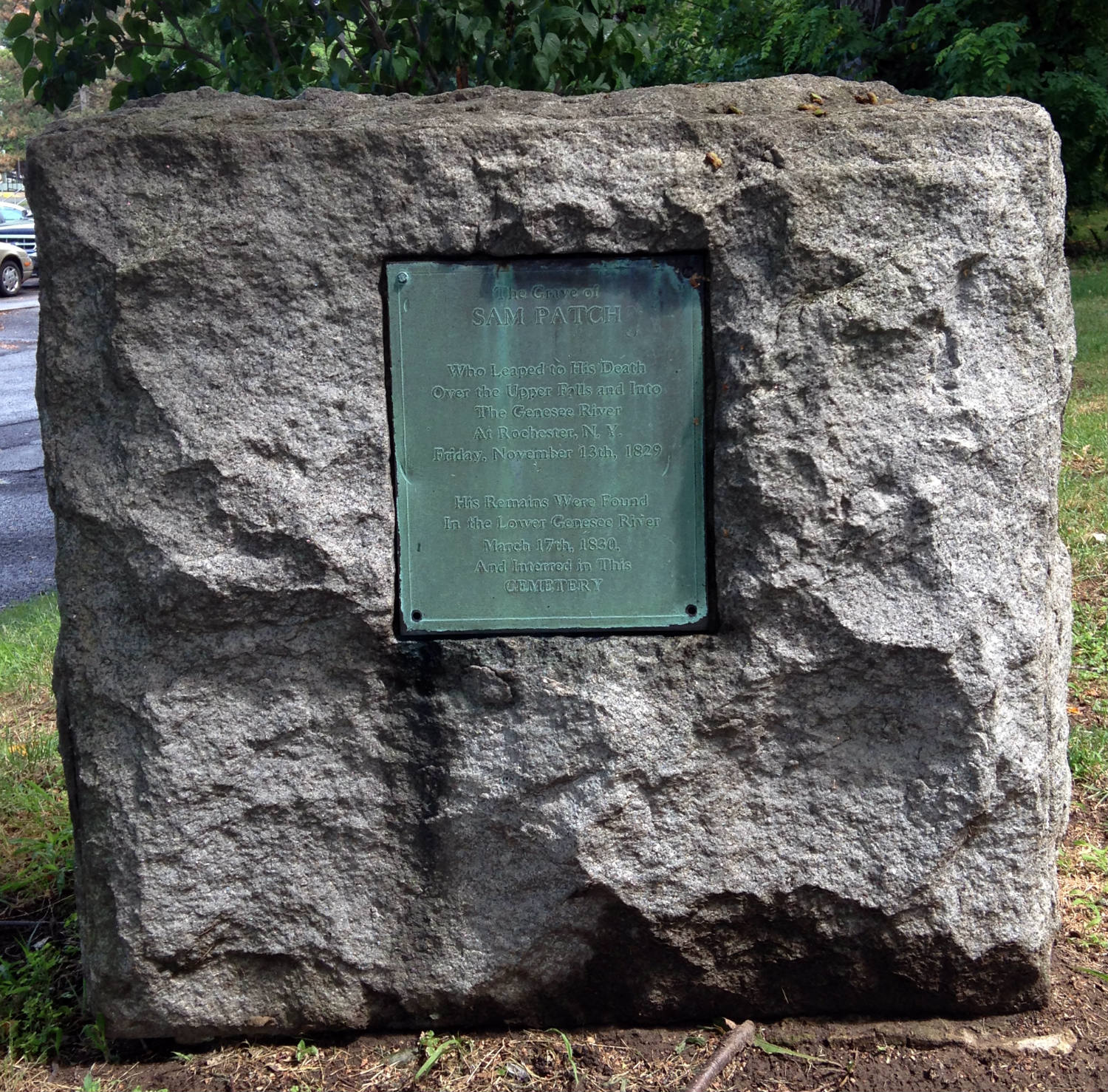 The Grave of Daredevil 'Sam Patch' - Rochester, NY - Exploring Upstate